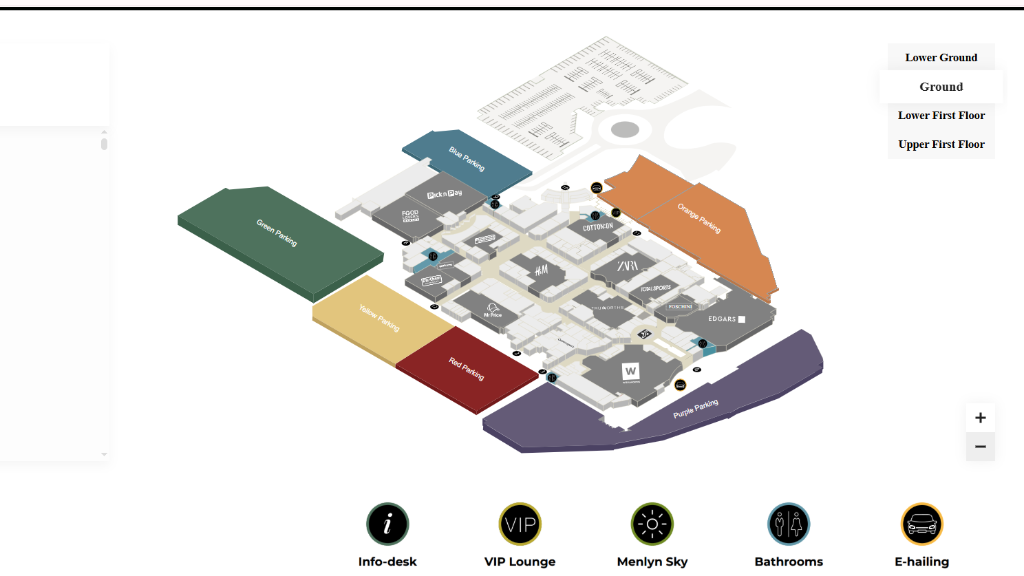 List of Stores in Menlyn Mall - Whats on G
